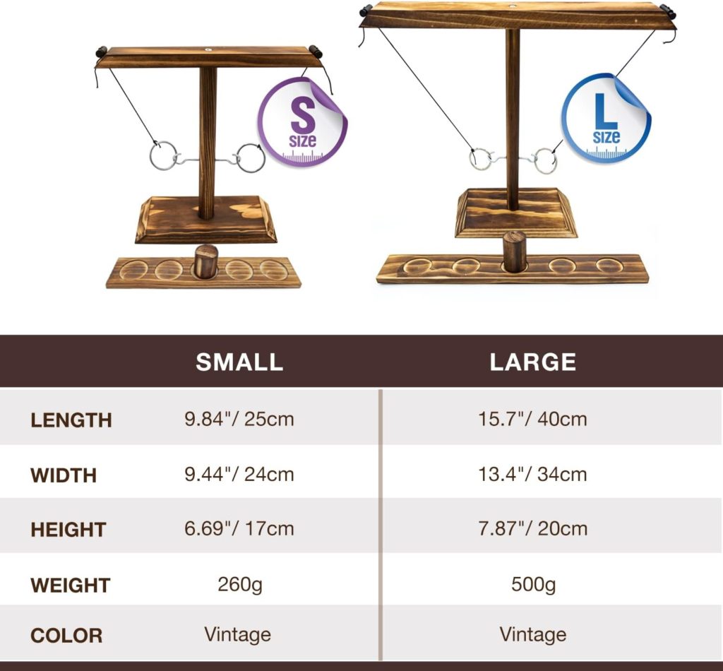 Rantherm Ring Toss Games for Adults, Ring Toss, Hook and Ring Game, Ring Hook Game, Indoor ...